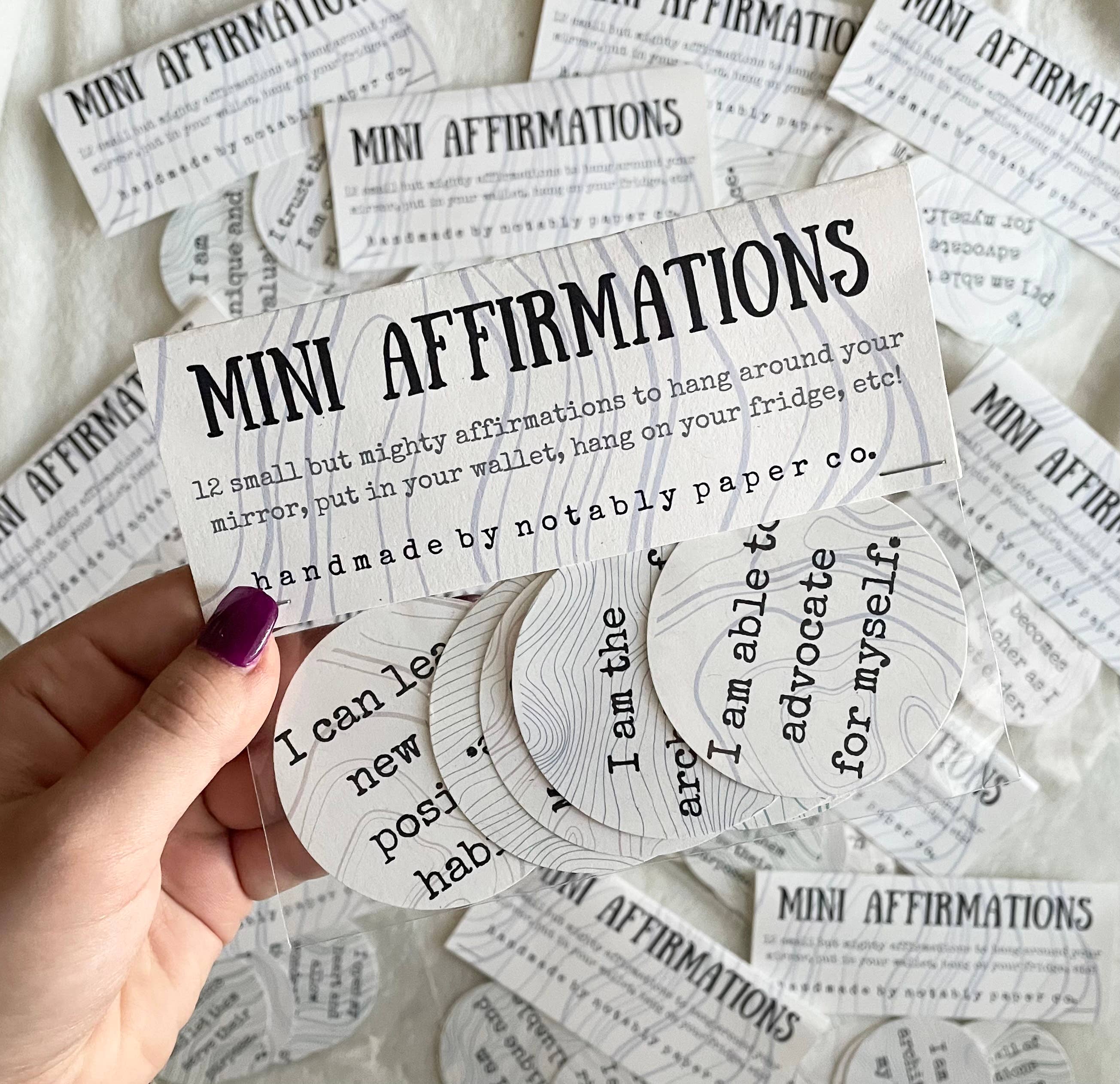 Mini Affirmations | For Mirrors, Wallets, Fridges, etc. – General Faire
