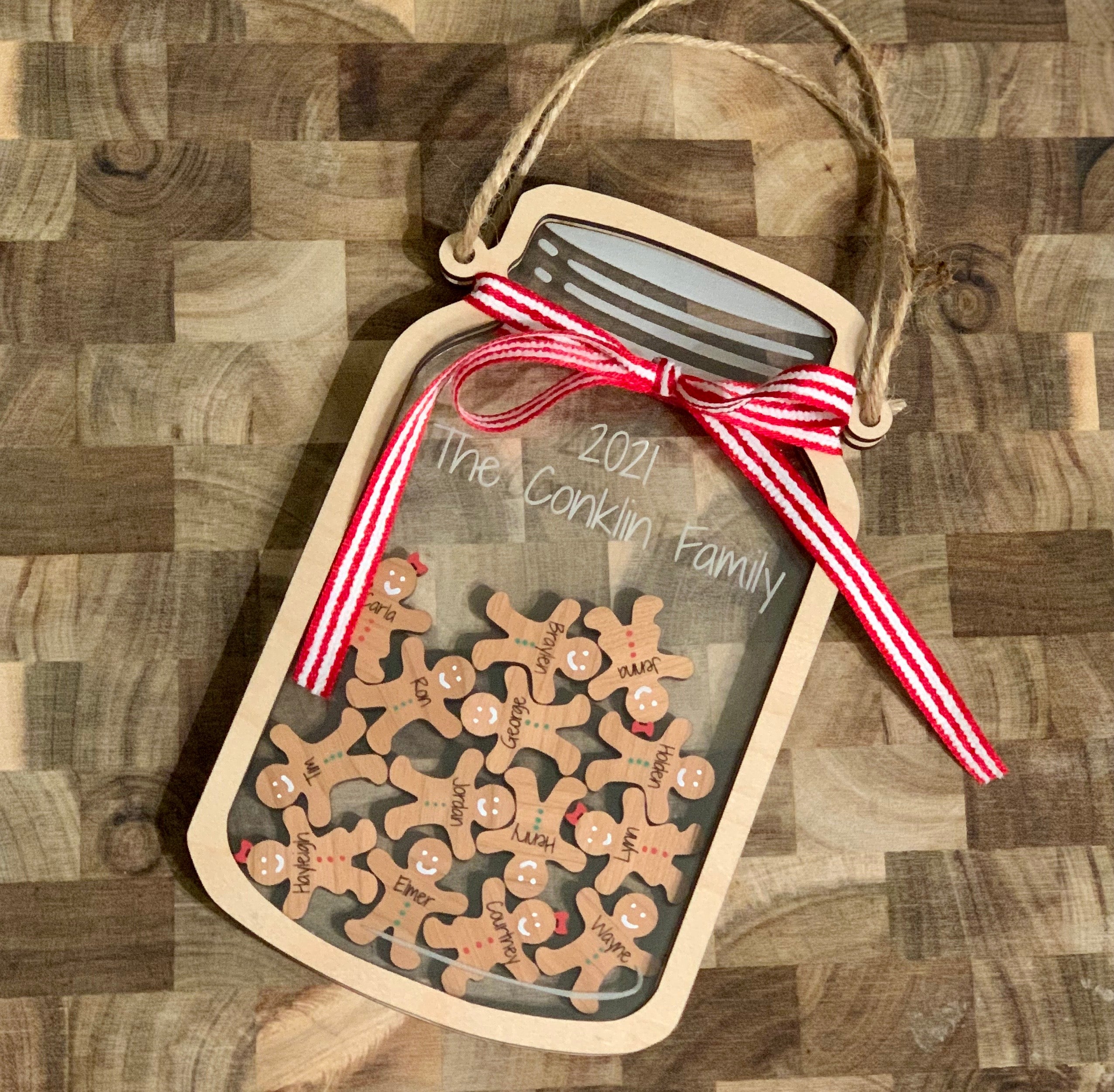 Family Cookie Jar ornament- Customized – General Faire